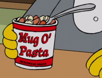 Mug O' Pasta - Wikisimpsons, the Simpsons Wiki