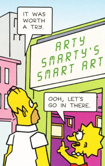Arty Smarty's Smart Art - Wikisimpsons, the Simpsons Wiki