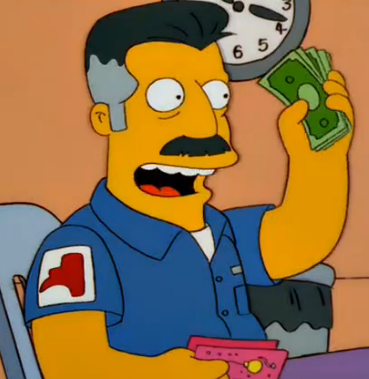 Springfield Post Office employee - Wikisimpsons, the Simpsons Wiki