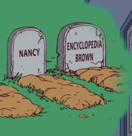 File:Nancy, Encyclopedia Brown (Gravestones).png - Wikisimpsons, the ...