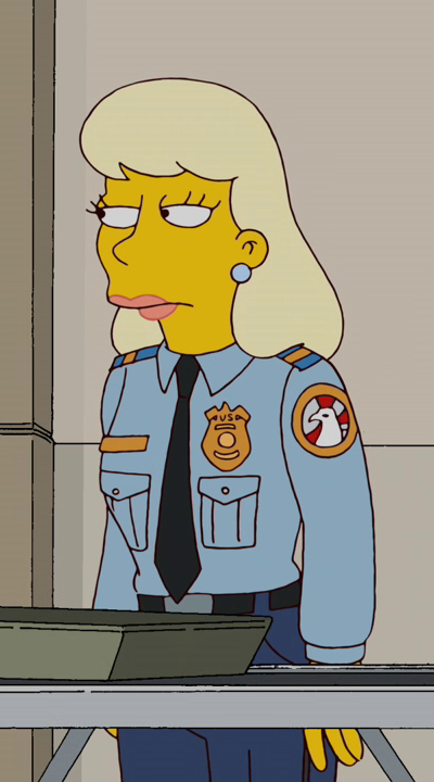 Springfield Airport security guard - Wikisimpsons, the Simpsons Wiki
