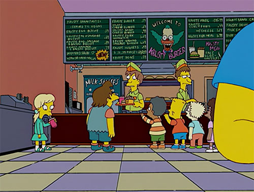 Krusty Burger Menu - Wikisimpsons, the Simpsons Wiki