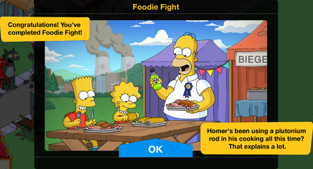 The Simpsons: Tapped Out Foodie Fight content update - Wikisimpsons ...