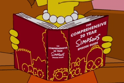 The Comprehensive 20 Year Simpsons Episode Guide - Wikisimpsons, the ...