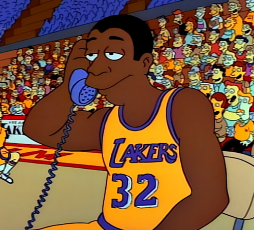 Magic Johnson - Wikisimpsons, the Simpsons Wiki