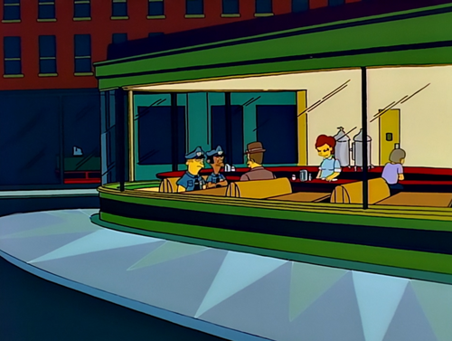 Nighthawk Diner - Wikisimpsons, the Simpsons Wiki