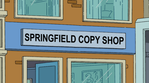 Springfield Copy Shop - Wikisimpsons, the Simpsons Wiki