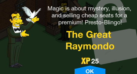 The Great Raymondo - Wikisimpsons, the Simpsons Wiki