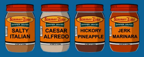 Simmer-Time Dinner Sauces - Wikisimpsons, the Simpsons Wiki