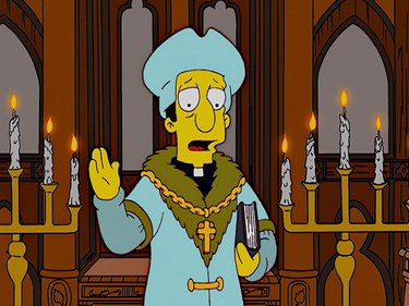 Archbishop Lovejoy - Wikisimpsons, the Simpsons Wiki