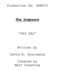 Pay Pal - Wikisimpsons, the Simpsons Wiki