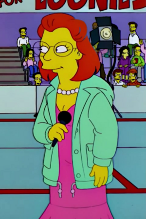 Female curling host - Wikisimpsons, the Simpsons Wiki