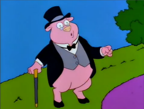 Classy pig - Wikisimpsons, the Simpsons Wiki