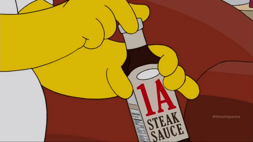 1a Steak Sauce Wikisimpsons The Simpsons Wiki