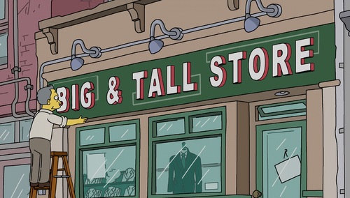 Big & Tall Store - Wikisimpsons, the Simpsons Wiki
