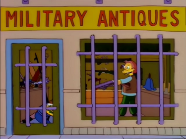 Herman's Military Antiques - Wikisimpsons, the Simpsons Wiki