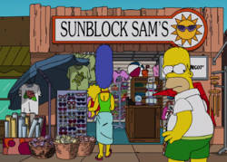 Sunblock Sam's - Wikisimpsons, the Simpsons Wiki
