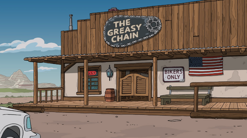 The Greasy Chain - Wikisimpsons, the Simpsons Wiki