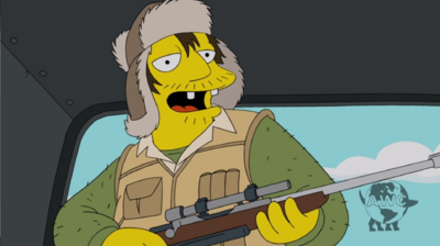 Thieving bear chopper hunter - Wikisimpsons, the Simpsons Wiki