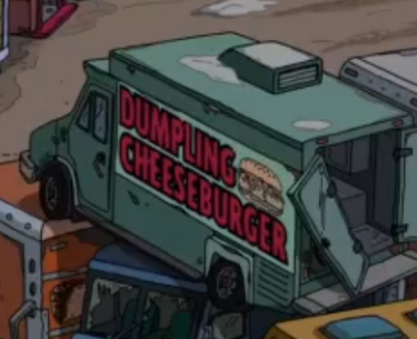 Dumpling Cheeseburger - Wikisimpsons, the Simpsons Wiki