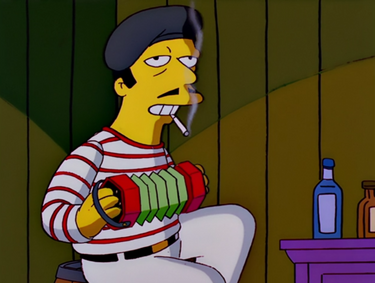 Sad-looking Frenchman - Wikisimpsons, the Simpsons Wiki