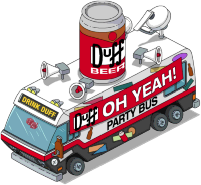 Duff Beer Party Bus - Wikisimpsons, the Simpsons Wiki