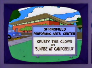 Springfield Performing Arts Center - Wikisimpsons, the Simpsons Wiki
