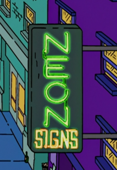 Neon Signs - Wikisimpsons, the Simpsons Wiki