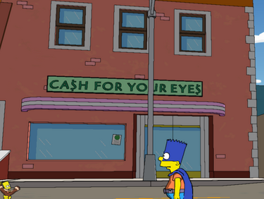 Cash for Your Eyes - Wikisimpsons, the Simpsons Wiki
