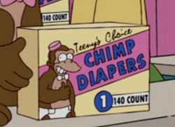 Teeny's Choice Chimp Diapers - Wikisimpsons, the Simpsons Wiki
