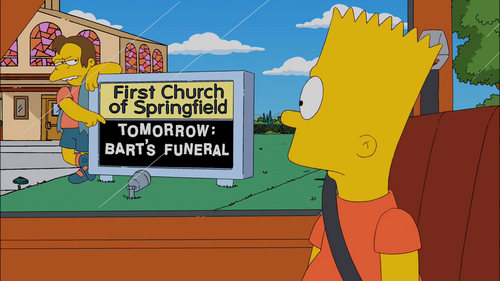 First Church of Springfield marquee - Wikisimpsons, the Simpsons Wiki