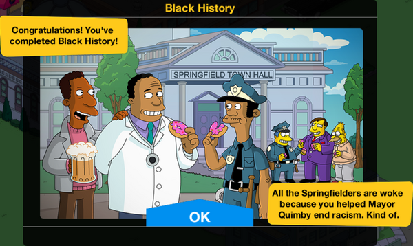 The Simpsons: Tapped Out Black History content update - Wikisimpsons ...