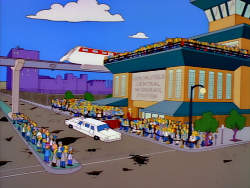 Springfield Central Monorail Station - Wikisimpsons, the Simpsons Wiki