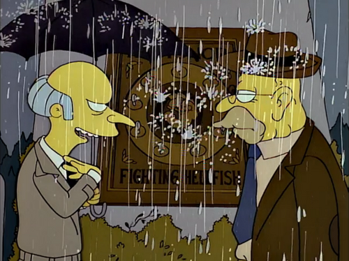 Raging Abe Simpson and His Grumbling Grandson in "The Curse of the ...