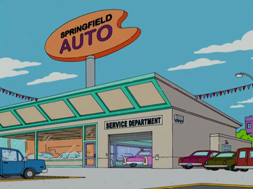 Springfield Auto - Wikisimpsons, the Simpsons Wiki