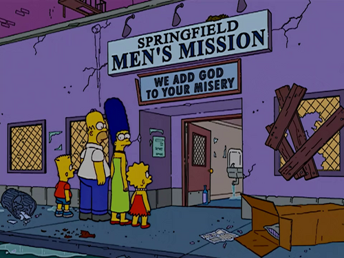 Springfield Men's Mission - Wikisimpsons, the Simpsons Wiki