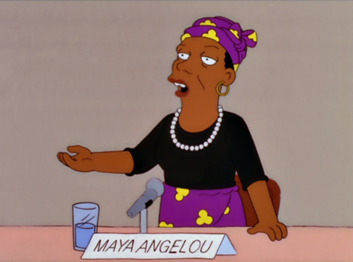 Maya Angelou - Wikisimpsons, the Simpsons Wiki