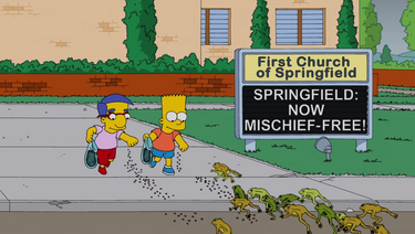 First Church of Springfield marquee - Wikisimpsons, the Simpsons Wiki
