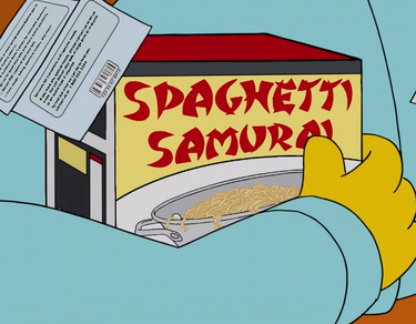 Spaghetti Samurai - Wikisimpsons, the Simpsons Wiki