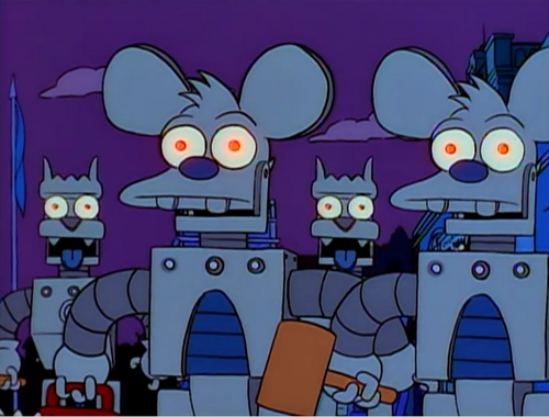 Itchy & Scratchy robots - Wikisimpsons, the Simpsons Wiki