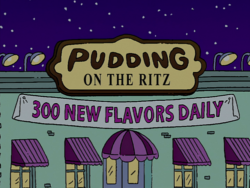 Pudding on the Ritz - Wikisimpsons, the Simpsons Wiki