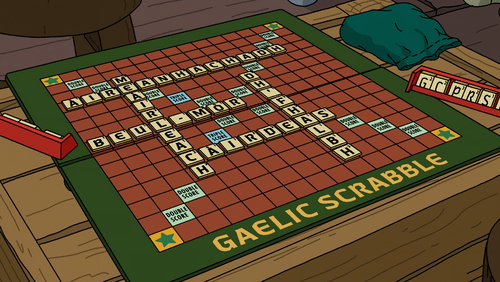 Gaelic Scrabble - Wikisimpsons, the Simpsons Wiki
