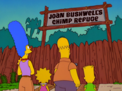 Joan Bushwell's Chimp Refuge - Wikisimpsons, the Simpsons Wiki