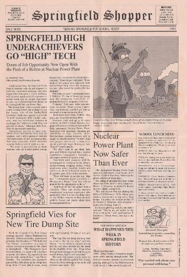 Springfield Shopper - Wikisimpsons, the Simpsons Wiki