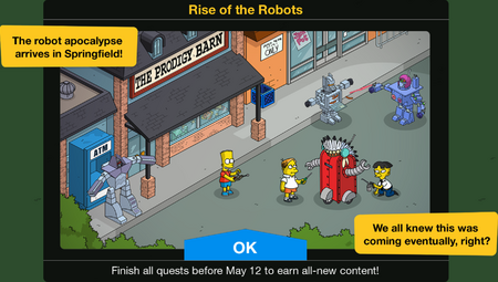 The Simpsons: Tapped Out Rise of the Robots content update ...