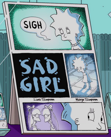 Sad Girl - Wikisimpsons, the Simpsons Wiki