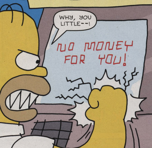 Angry Dad: ATM Dad - Wikisimpsons, the Simpsons Wiki