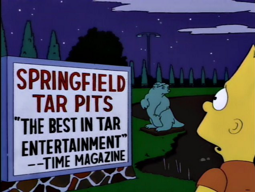 Springfield Tar Pits - Wikisimpsons, the Simpsons Wiki