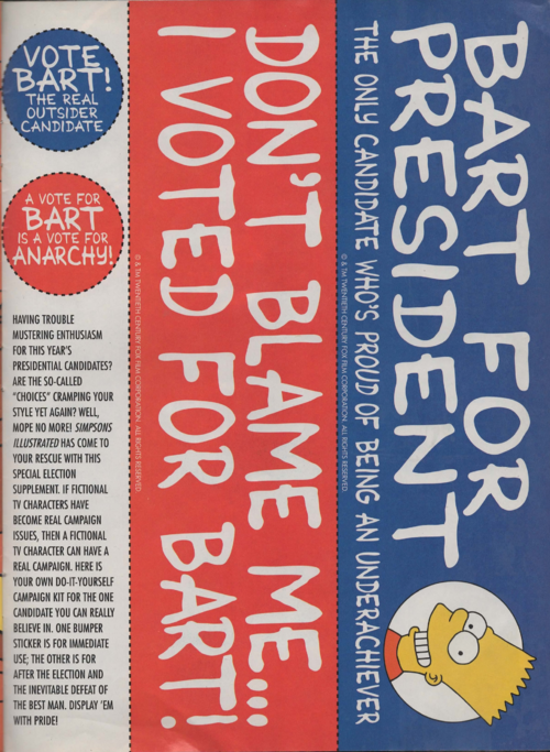 Bart for President - Wikisimpsons, the Simpsons Wiki