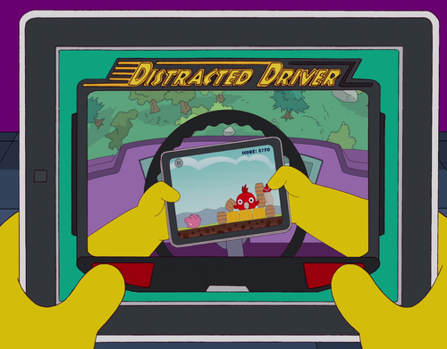 Distracted Driver - Wikisimpsons, the Simpsons Wiki